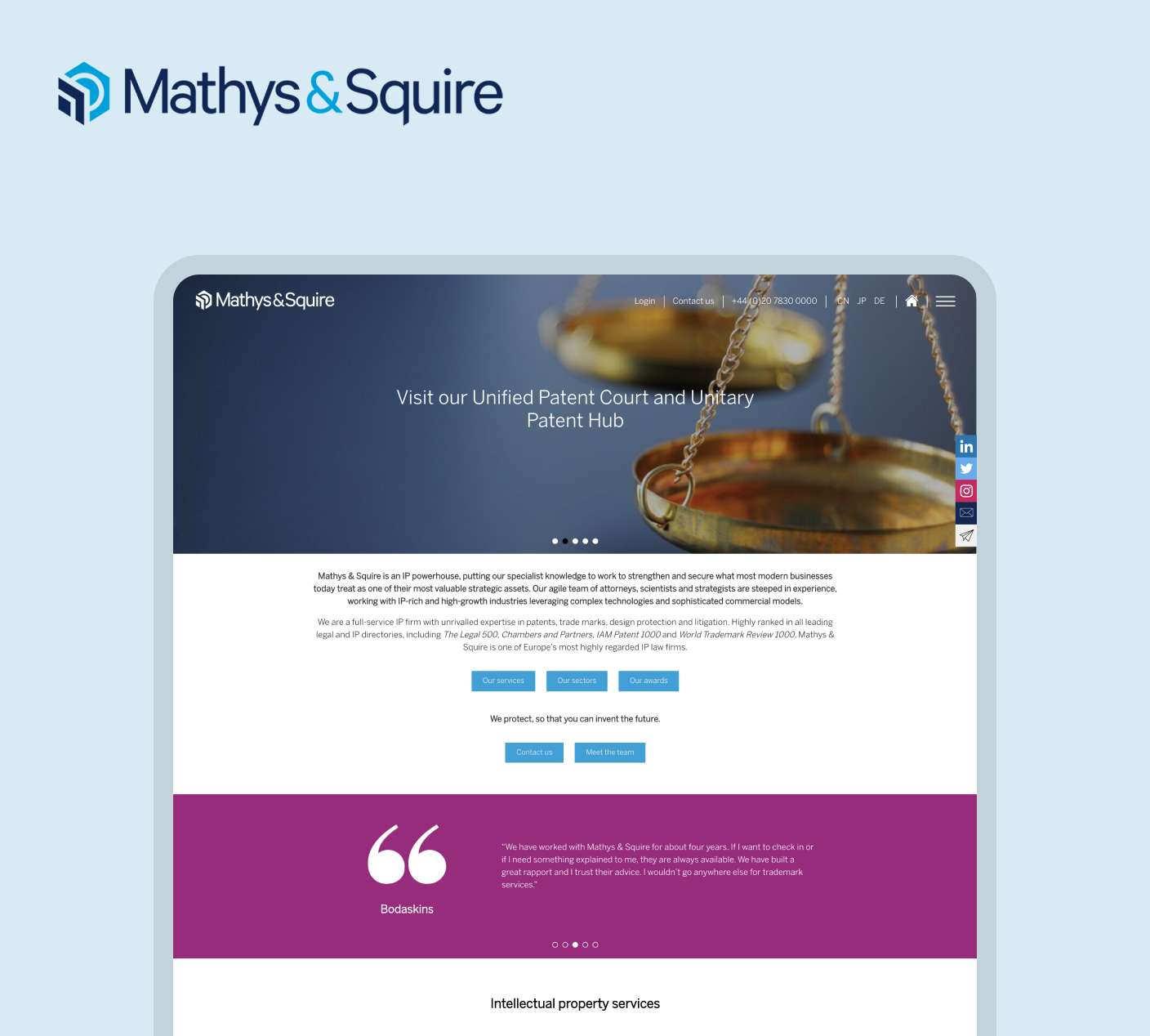 Case Study: Mathys & Squire – Shape Works